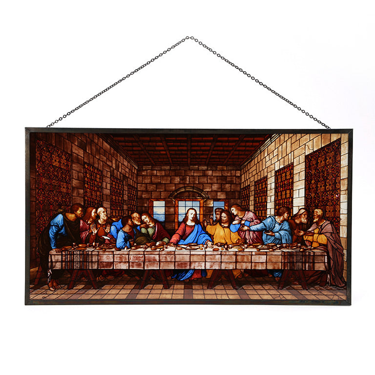Last Supper Stained Glass Window Replica – Forest Lawn Museum